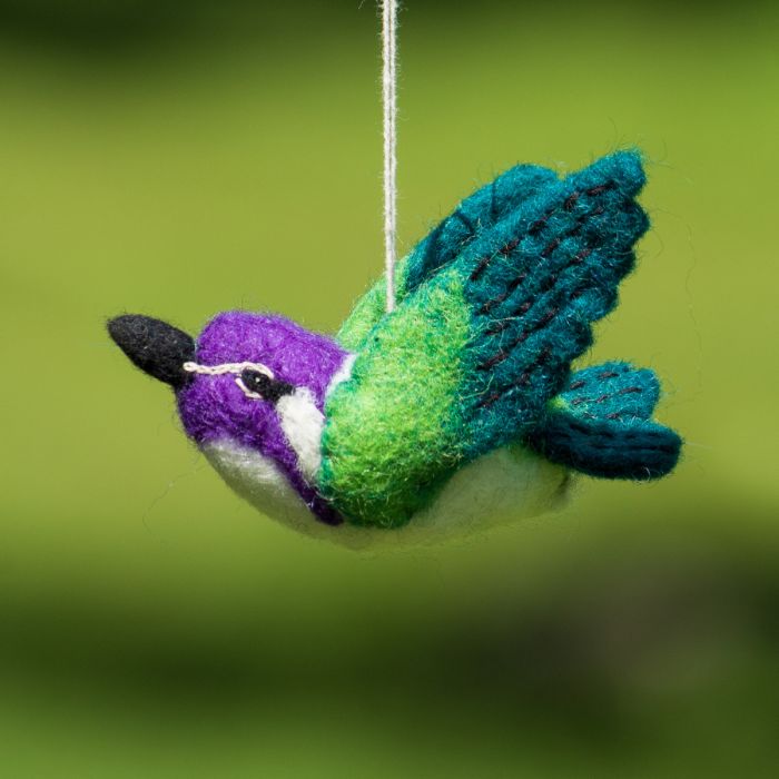 Felted Wool Bird Ornament – Vintage MC
